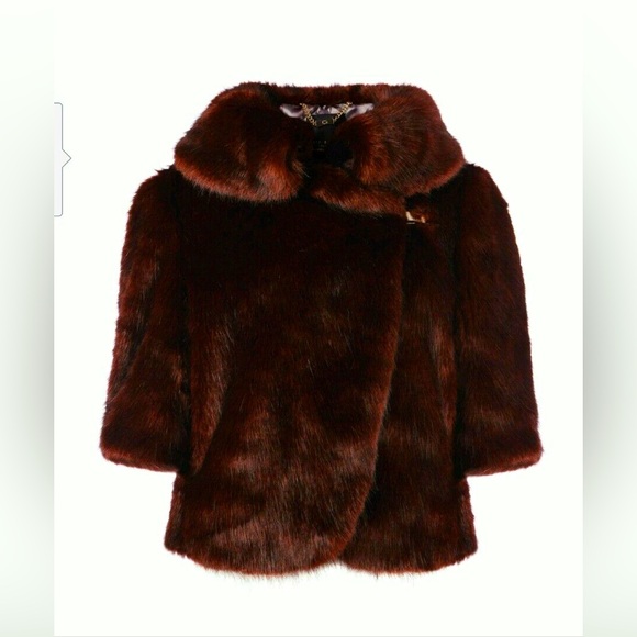 Ted Baker | Jackets & Coats | Ted Baker Faux Fur Shudda Short Jacket ...